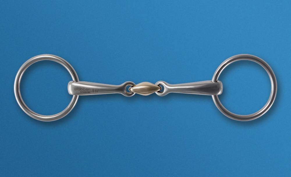 Stubben Steeltec Double Jointed Loose Ring Snaffle Bit | HorseLoverZ Stubben Steeltec Double Jointed Loose Ring Snaffle Bit | HorseLoverZ