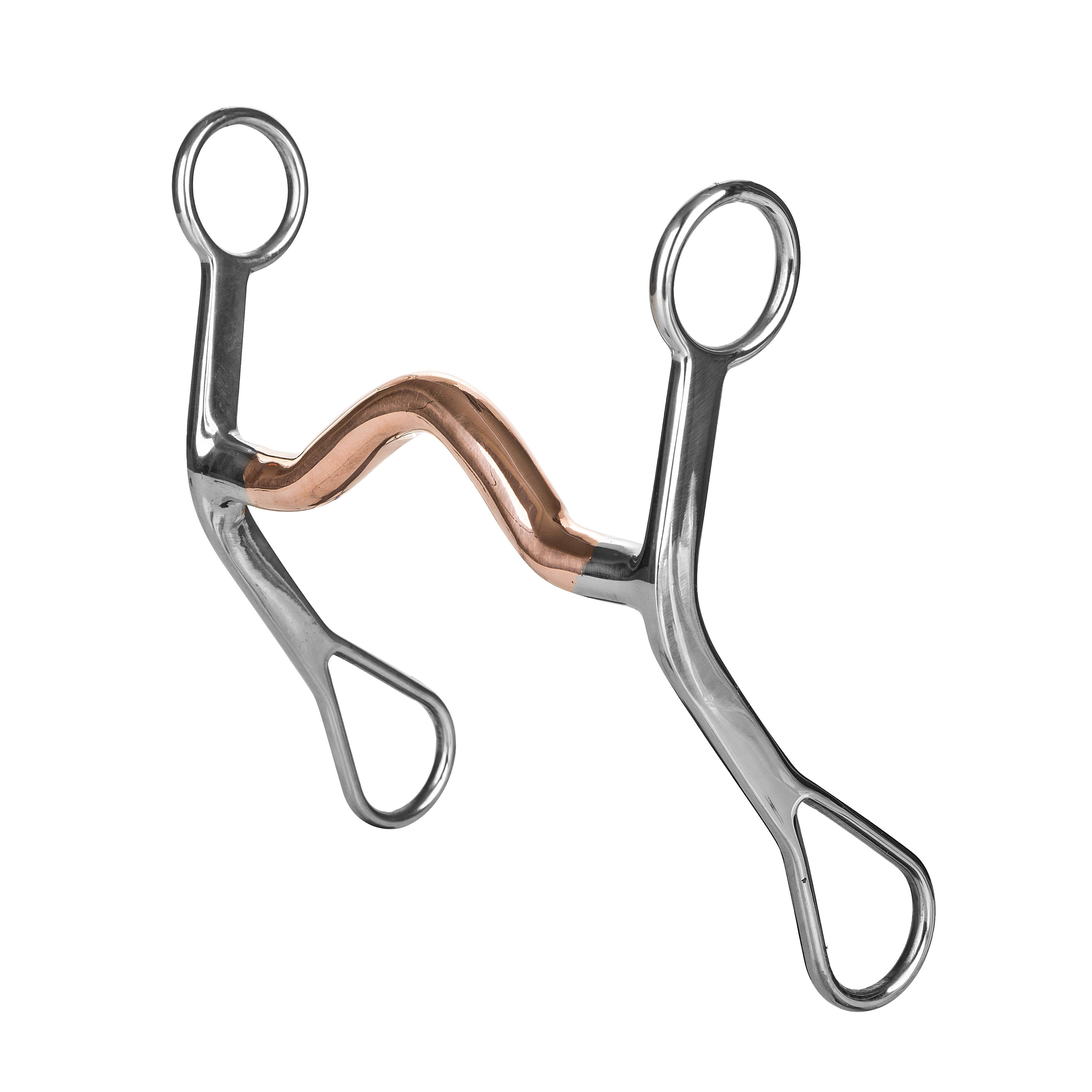 Bit Aluminum Grazing Bit w/Med Port Copper Mouth Safe and convenient ...