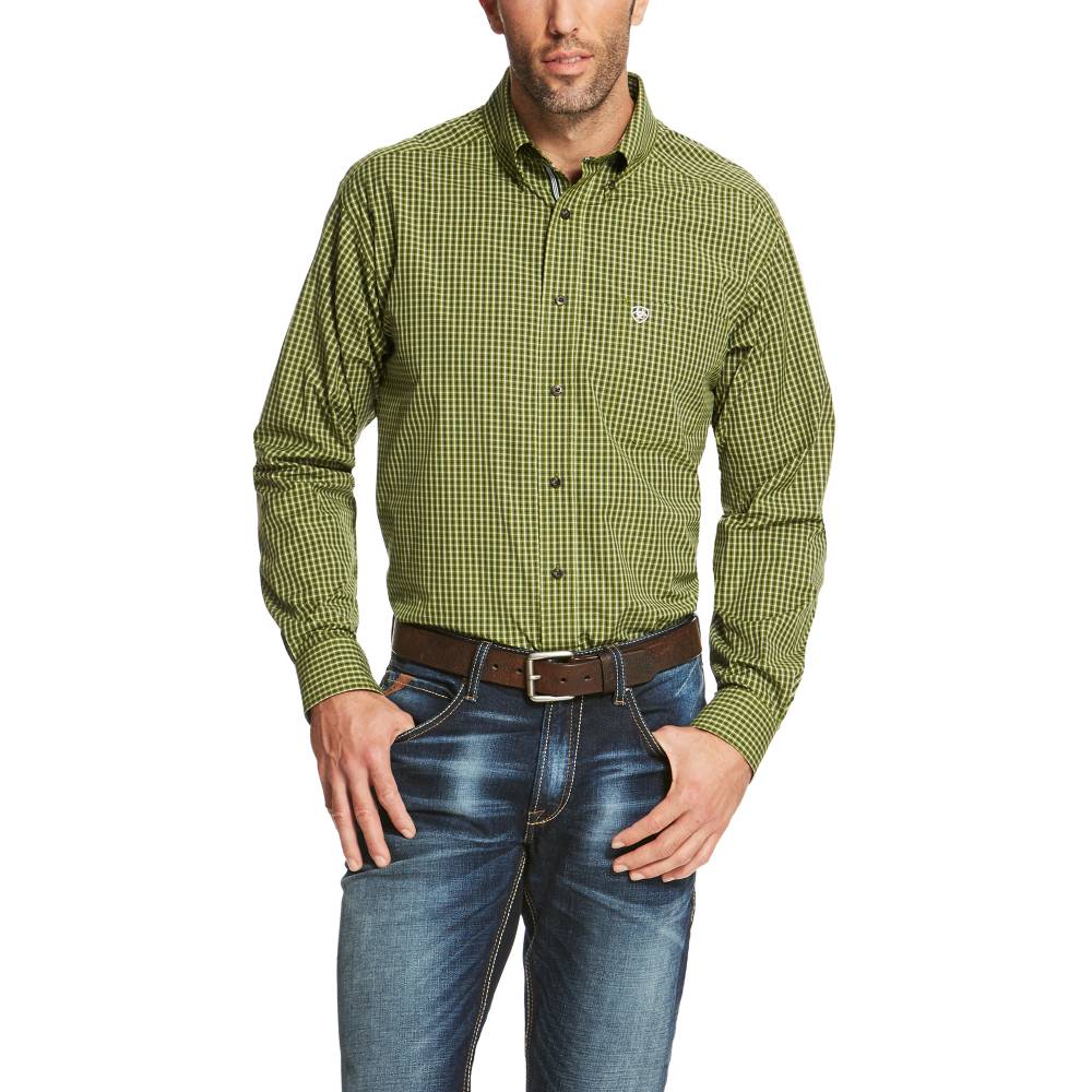 Ariat Mens Sage Long Sleeve Performance Shirt Ancient Forest