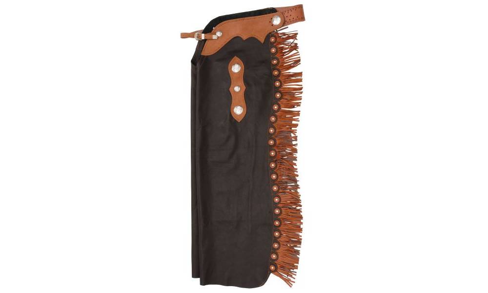 Premium Smooth Leather Custom Cowboy Cutting Chaps | HorseLoverZ